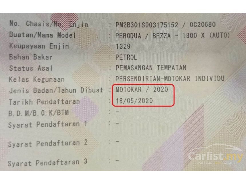 Used 2020 Perodua Bezza 1.3 X Sedan FACELIFT LIKE NEW - Carlist.my