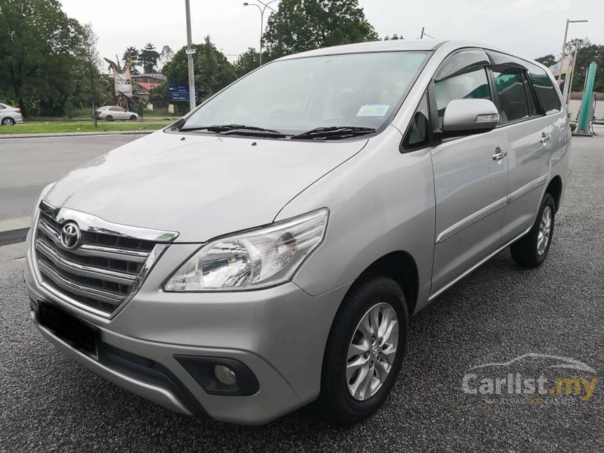 Toyota Innova 2016 G 2.0 in Selangor Automatic MPV Silver for RM 60,800 ...