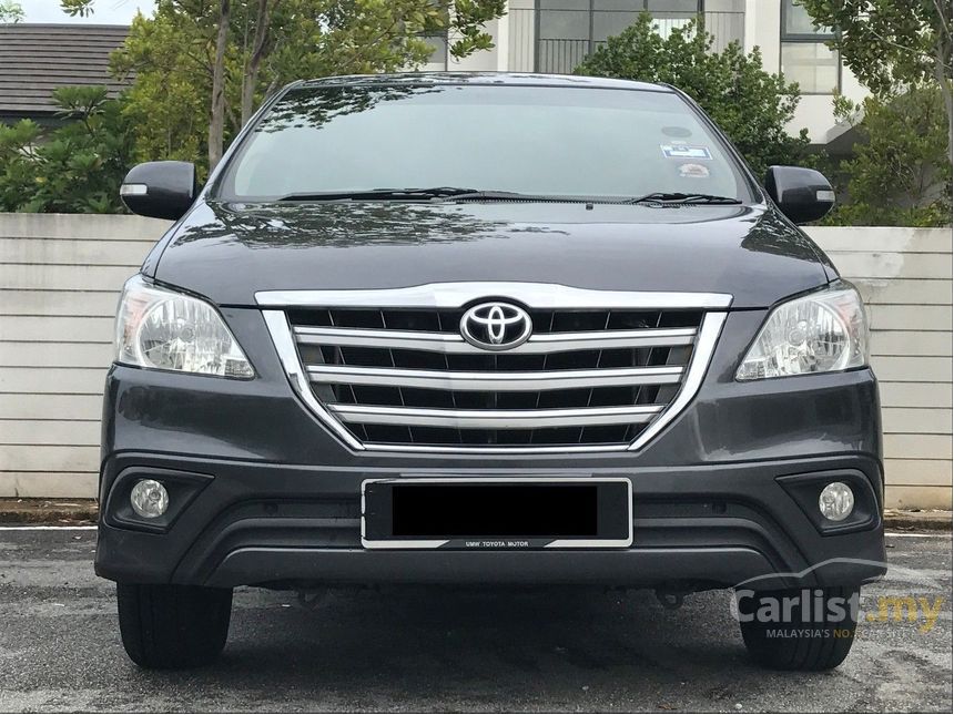 Toyota Innova 2015 G 2.0 in Penang Automatic MPV Grey for RM 80,800 ...