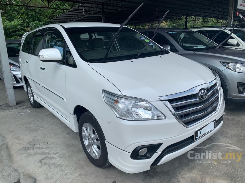 Toyota Innova 2014 G 2.0 in Johor Automatic MPV White for RM 52,500 ...